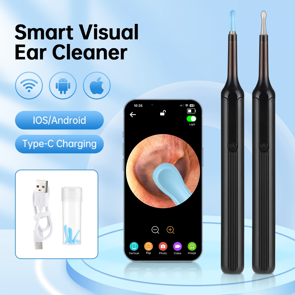Hailicare 3.9Mm Earpick With Camera For Baby Adult Otoscope Endoscope ...