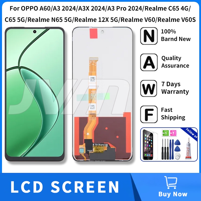 For Oppo A3 2024/A3X 2024/A3 Pro 2024/A5 Pro/A40/A60/A80/Realme 12X C65 ...