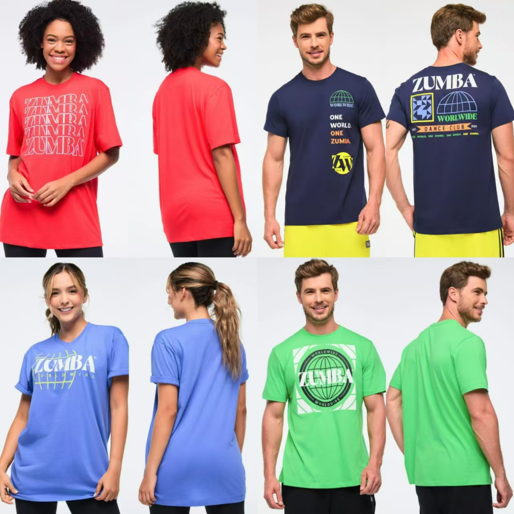 Zumba 2025 Spring Basic Style Half-Sleeve Men's Women's Cotton Zumba ...