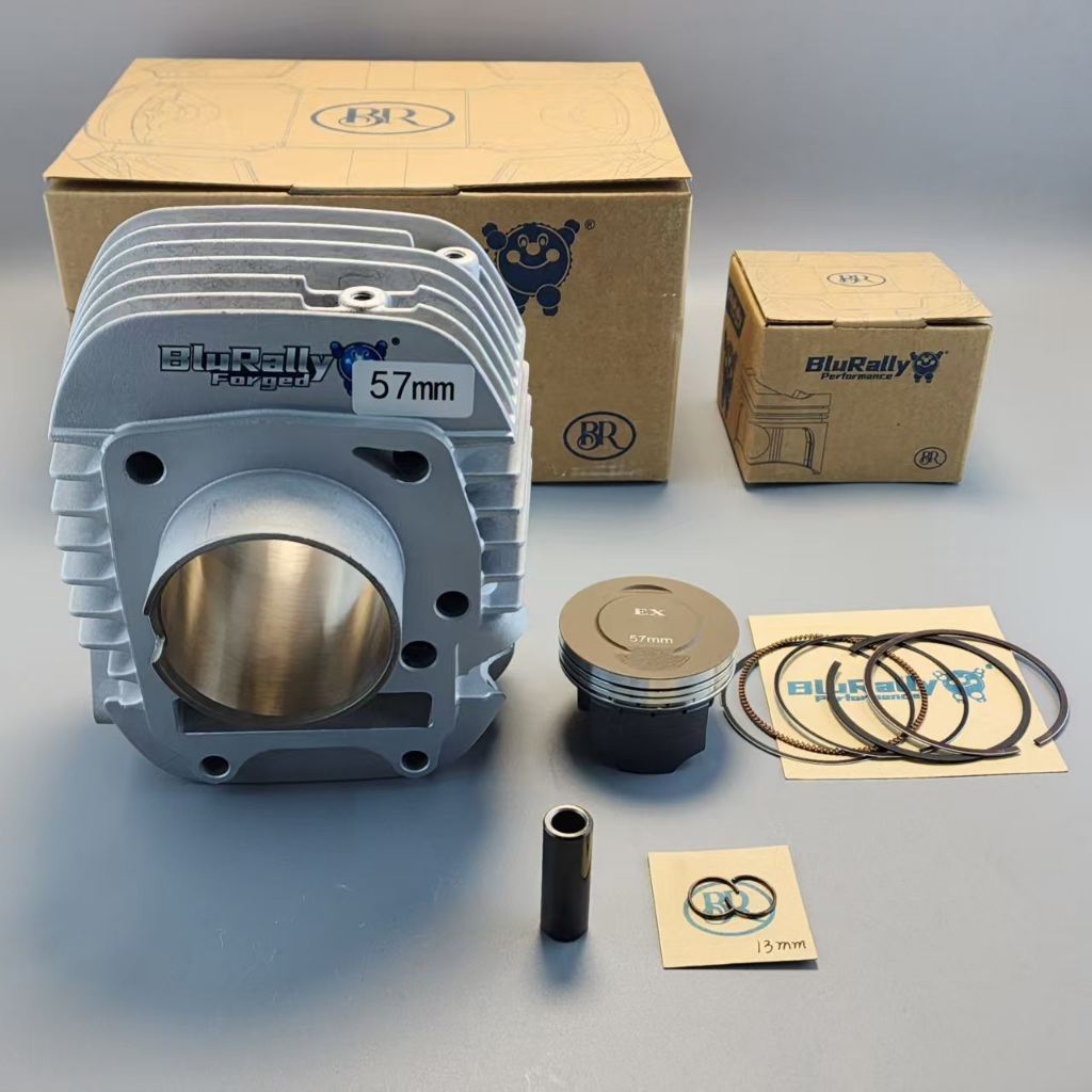 Honda Wave Bore Up 57mm Ceramic Cylinder Kit with High Compression ...