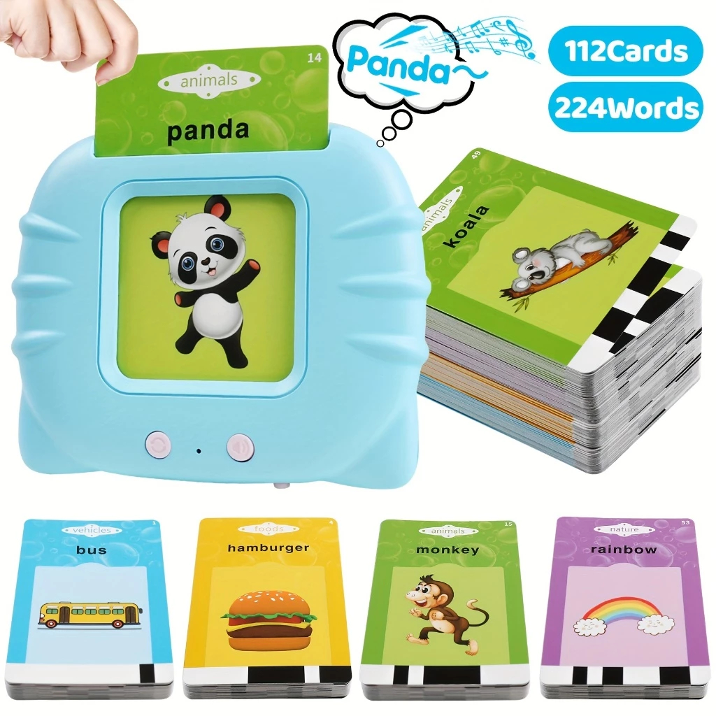 Flash Card Reader Early Education Portable Pronunciation Oral learning ...