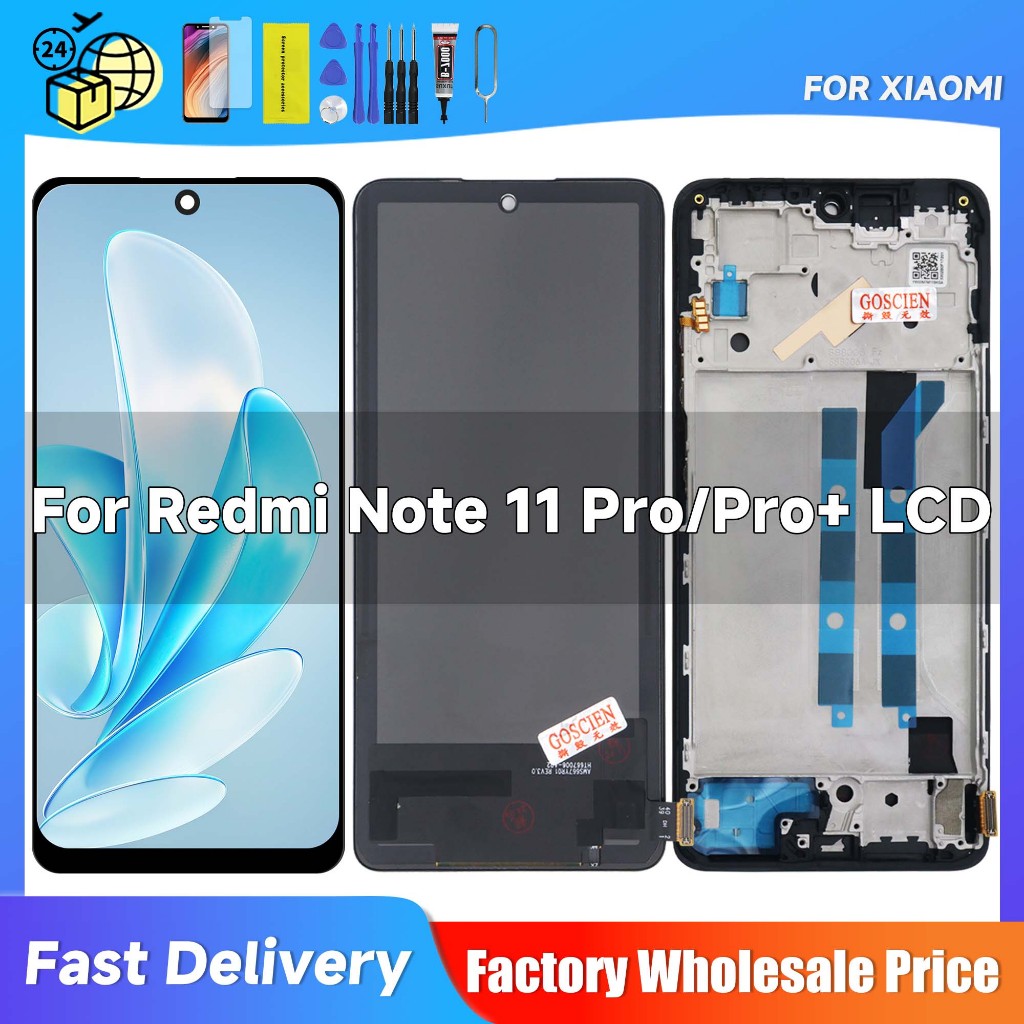LCD Display For Xiaomi Redmi Note 11 Pro 2201116TG Pro+ 5G 21091116I 21091116UG Touch Screen ...