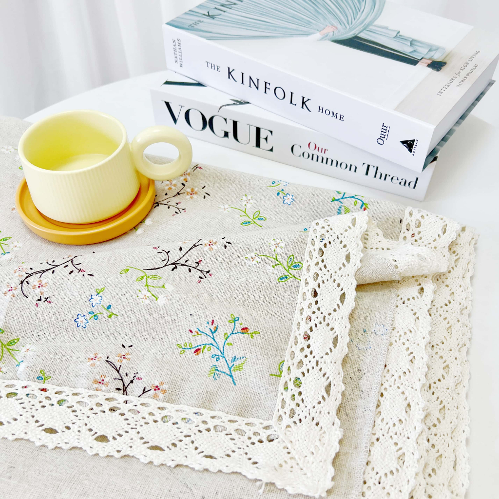 Universal Cotton Linen Small Cover Cloth Living Room Tablecloth Table ...
