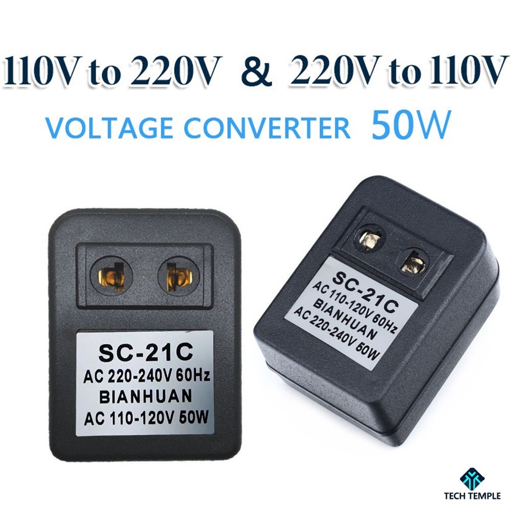 Voltage Converter Universal 50W 220V to 110V /110V To 220V Regulator ...
