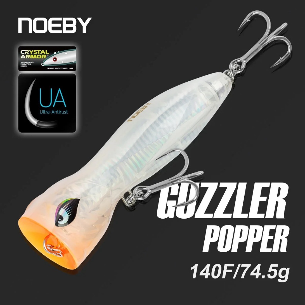 Noeby Surface Popper Fishing Lure 140mm 74.5g Topwater Big Spalsh ...