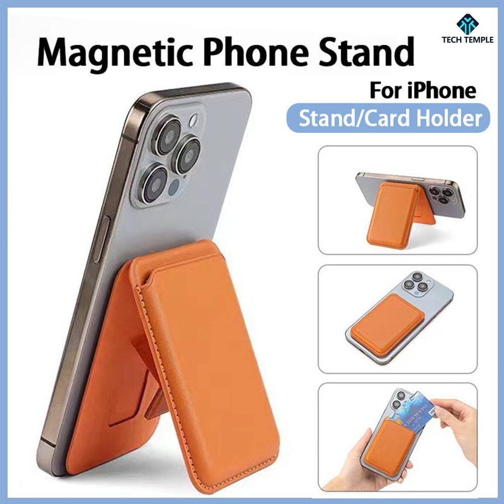 Folding Magnetic Phone Stand Card Holder Compatible Models Phone Wallet ...