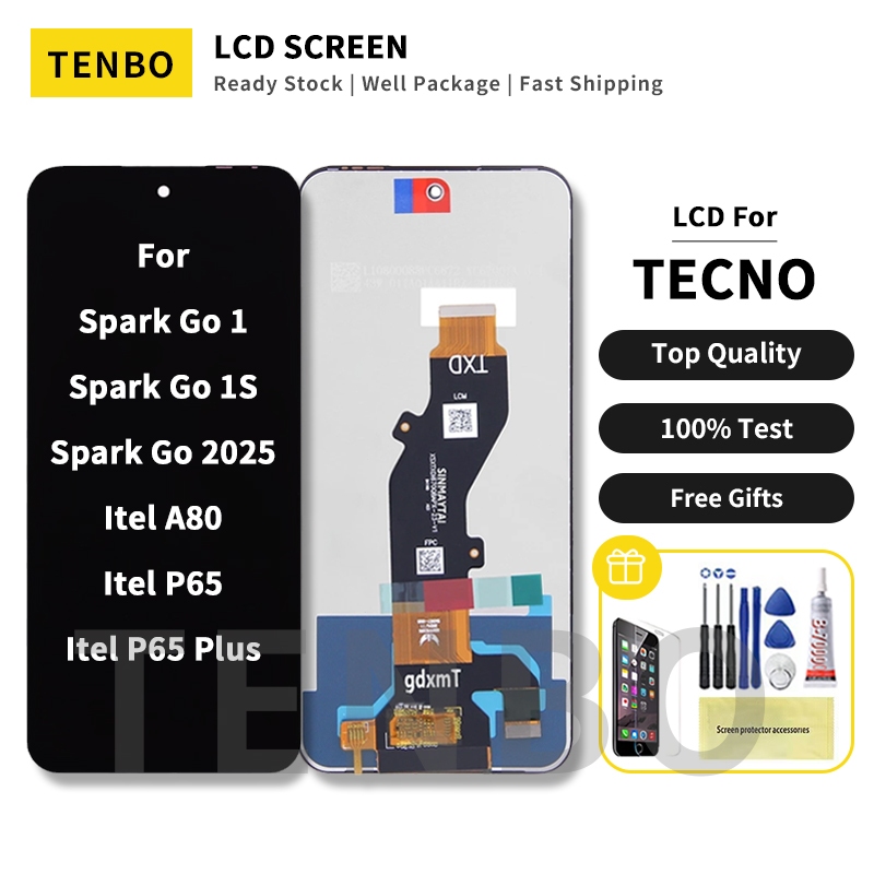 For Tecno Spark Go 1/Spark Go 1S/Spark Go 2025/itel A80 P65 P65 Plus LCD Display Screen Assembly ...