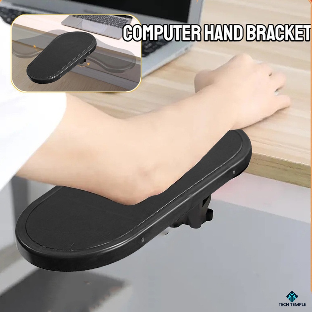 Desk Attachable Computer Table Arm Support Mouse Pads Arm Wrist Rest ...