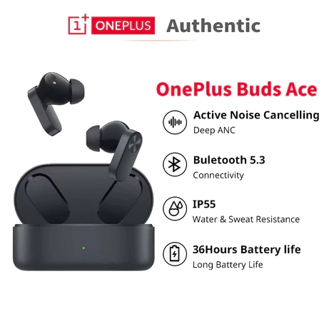 OnePlus Buds Ace TWS EarBuds Deep Noise Canceling Fast Charging ...