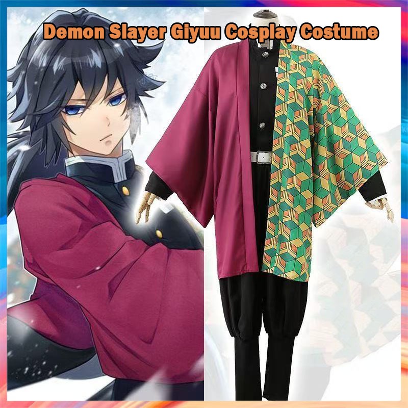 Anime Demon Slayer Tomioka Giyuu Cosplay Costume Kimetsu No Yaiba ...
