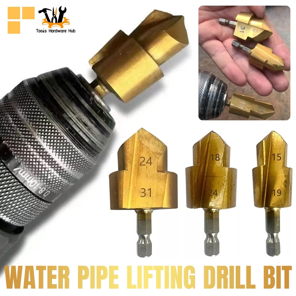 3pcs Hexagonal PPR Water Pipe Lifting Drill Bit 20/25/32mm For Water ...