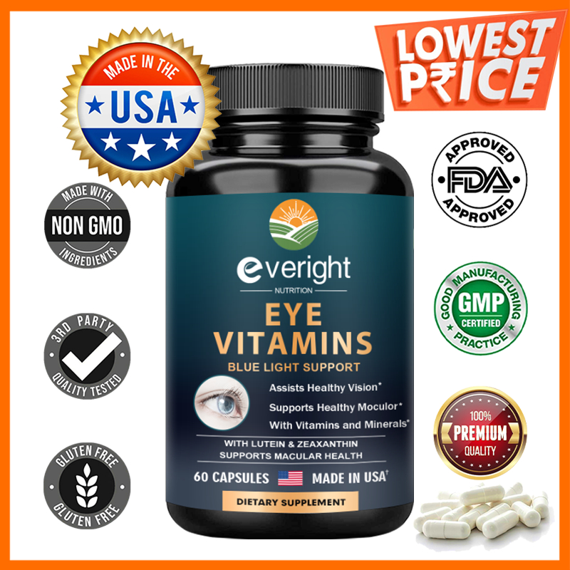 Lutein Capsules Complex Vitamins for Eye Health, Vision & Blue Light ...