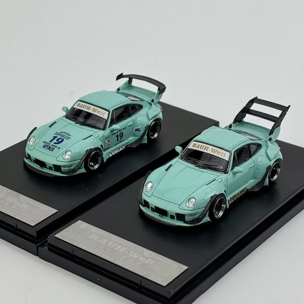 Sw 1: 64 Porsche 911 RWB 993 Luminous Mint Green Alloy Car Model ...