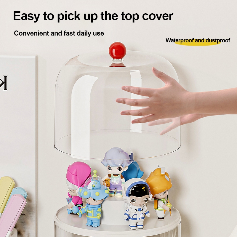 Rotating PopMart acrylic display stand cartoon character transparent ...