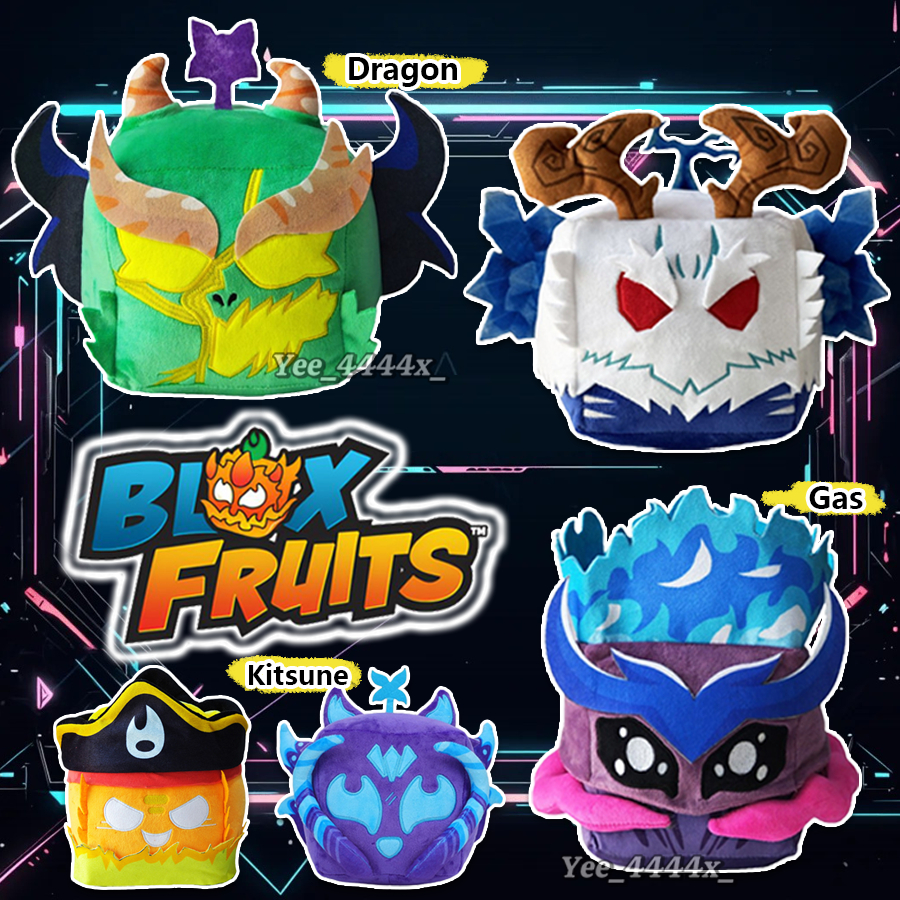 Blox Fruits Plush Doll Dragon Fruit in Blox Fruits Game Peripherals ...