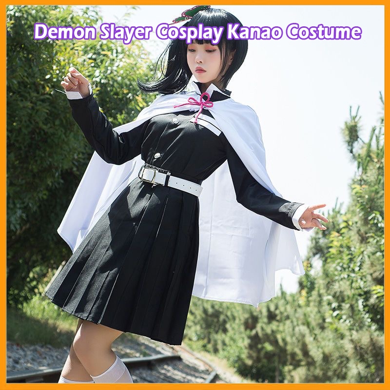 Anime Demon Slayer Kanao Cosplay Costume for Girl Kimetsu no Yaiba ...