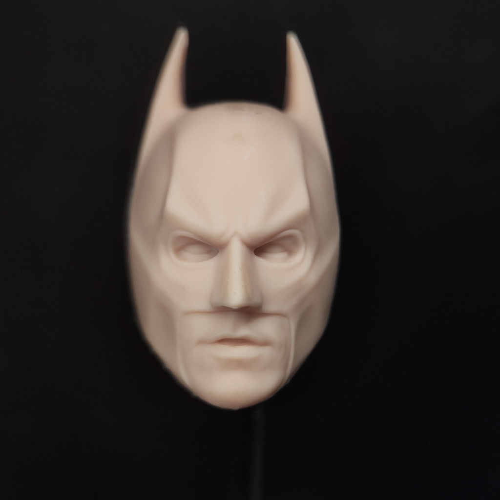 Unpainted 1/12 Scale Christian Bale Batman Head Carved Model Fit For 6 ...