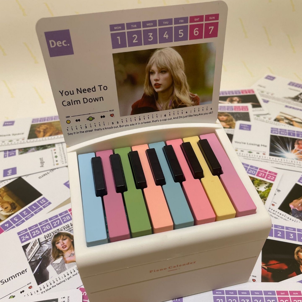 Music Toys Mini Piano Playable Piano Calendar Birthday Gift For Girls ...