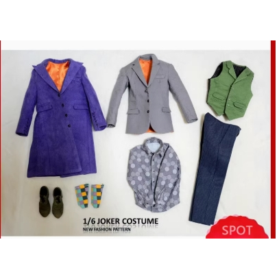 1/6 Soldier CGL C-02 Batman Joker Joker Coat Suit Set | Shopee Philippines