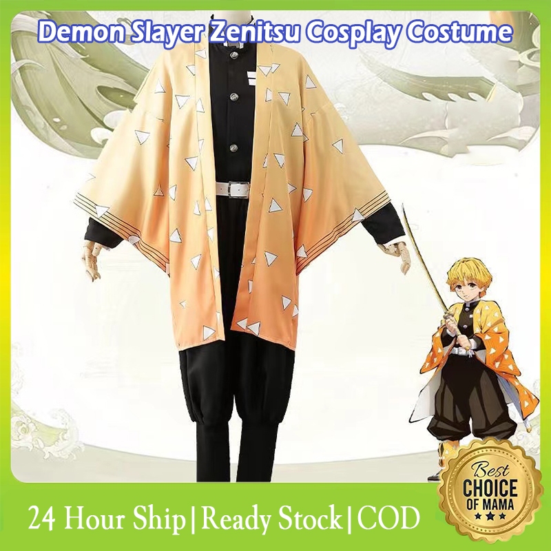 Demon Slayer Zenitsu Cosplay Costume Anime Cosplay outfit Kimetsu no ...