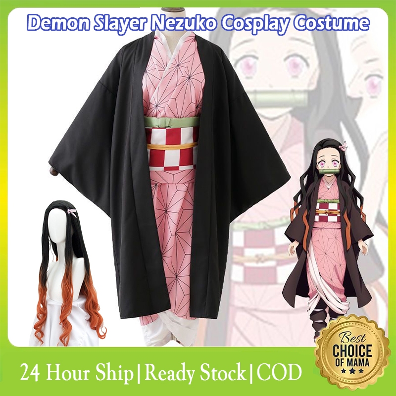 Demon Slayer Nezuko Cosplay Costume for Adult kids Anime Nezuko outfit ...