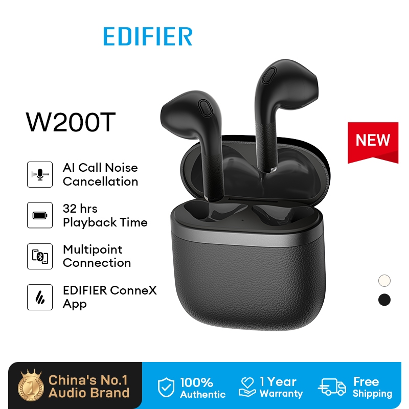 Edifier W200T True Wireless Earbuds AI Noise Cancellation Earphones 32 ...