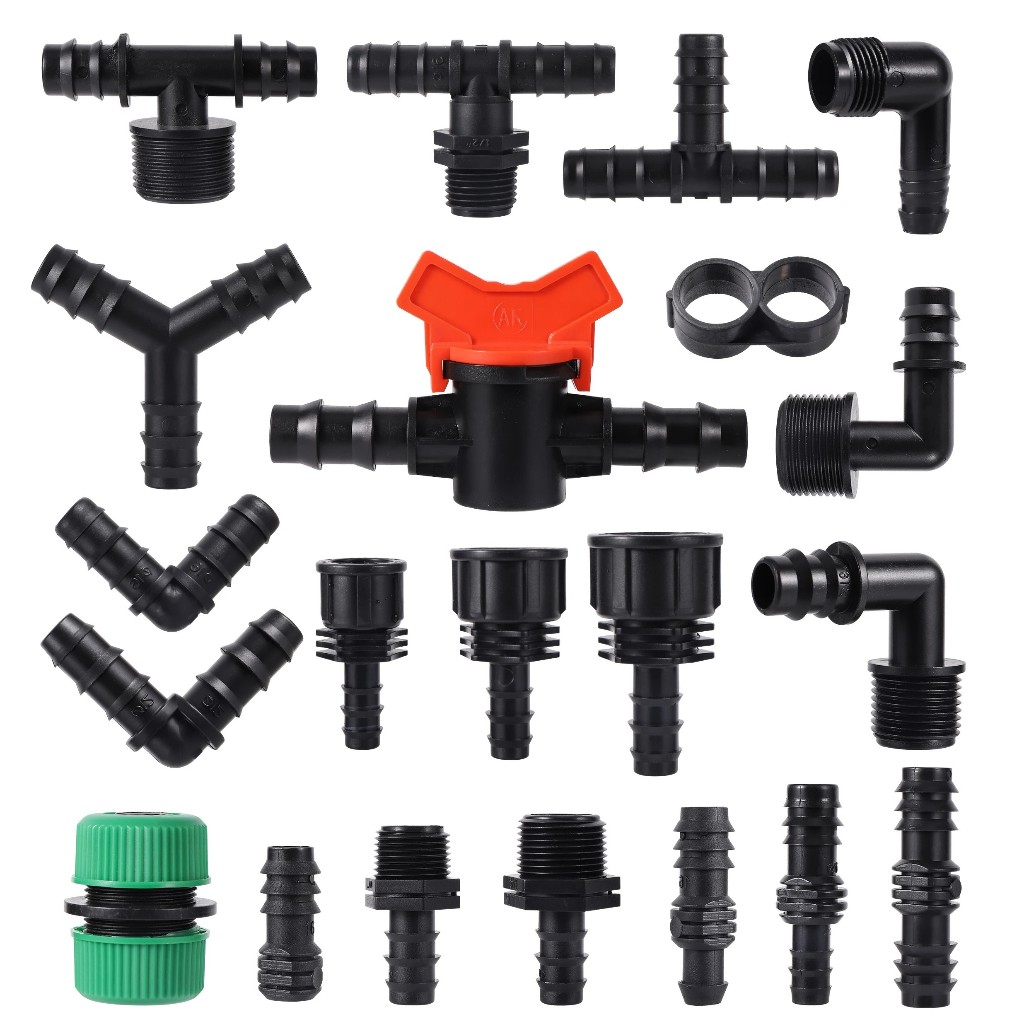 16mm Hose Connector Tee, Elbow, Y, Plug, Plug Garden Irrigation ...