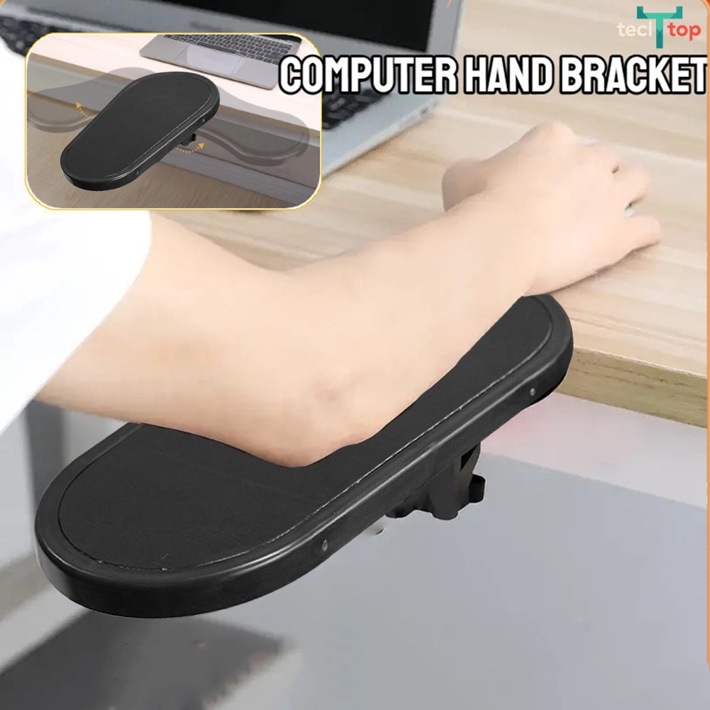 Rotating Computer Arm Rest Pad Desk Attachable Computer Table Arm ...