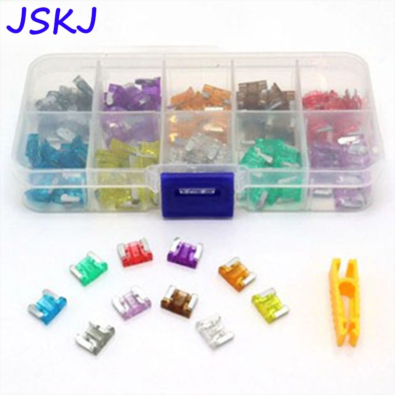 100/50pcs Car Truck Micro Blade Fuses 2A 3A 5A 7.5A 10A 15A 20A 25A 30A ...