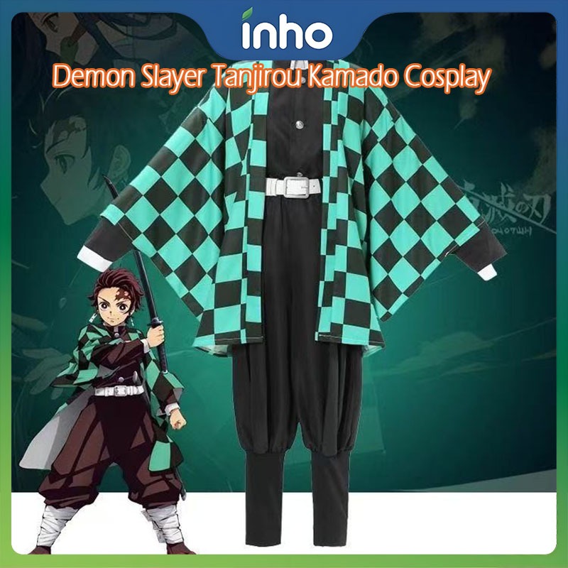 Adult size Kids Demon Slayer Kimetsu no Yaiba Tanjirou Kamado Cosplay ...