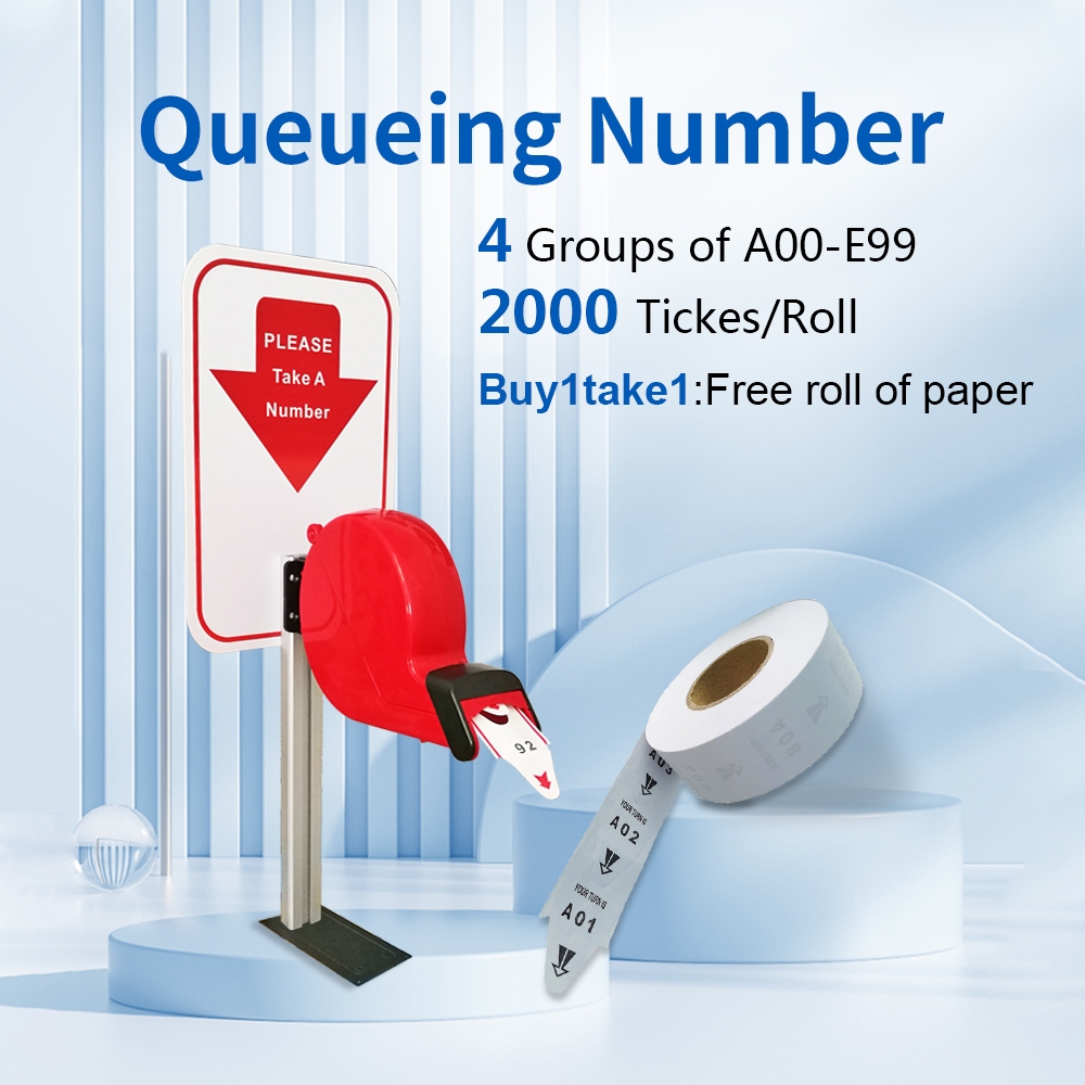Ticket Stubs Roll Paper Turn Ticket Paper Rolls for Queuing Number ...
