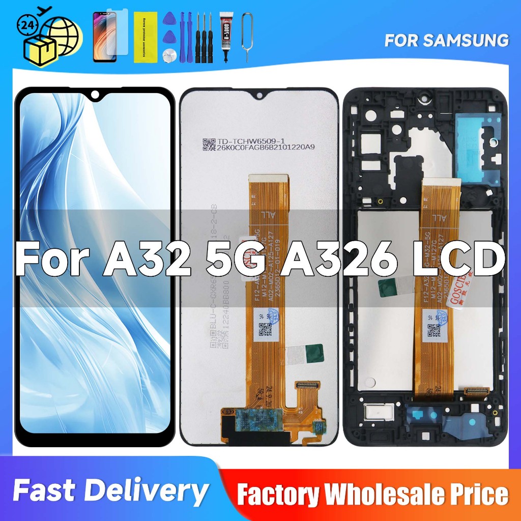 LCD For Samsung Galaxy A32 5G A326 SM-A326B Display Touch Screen Assembly Replacement Parts ...