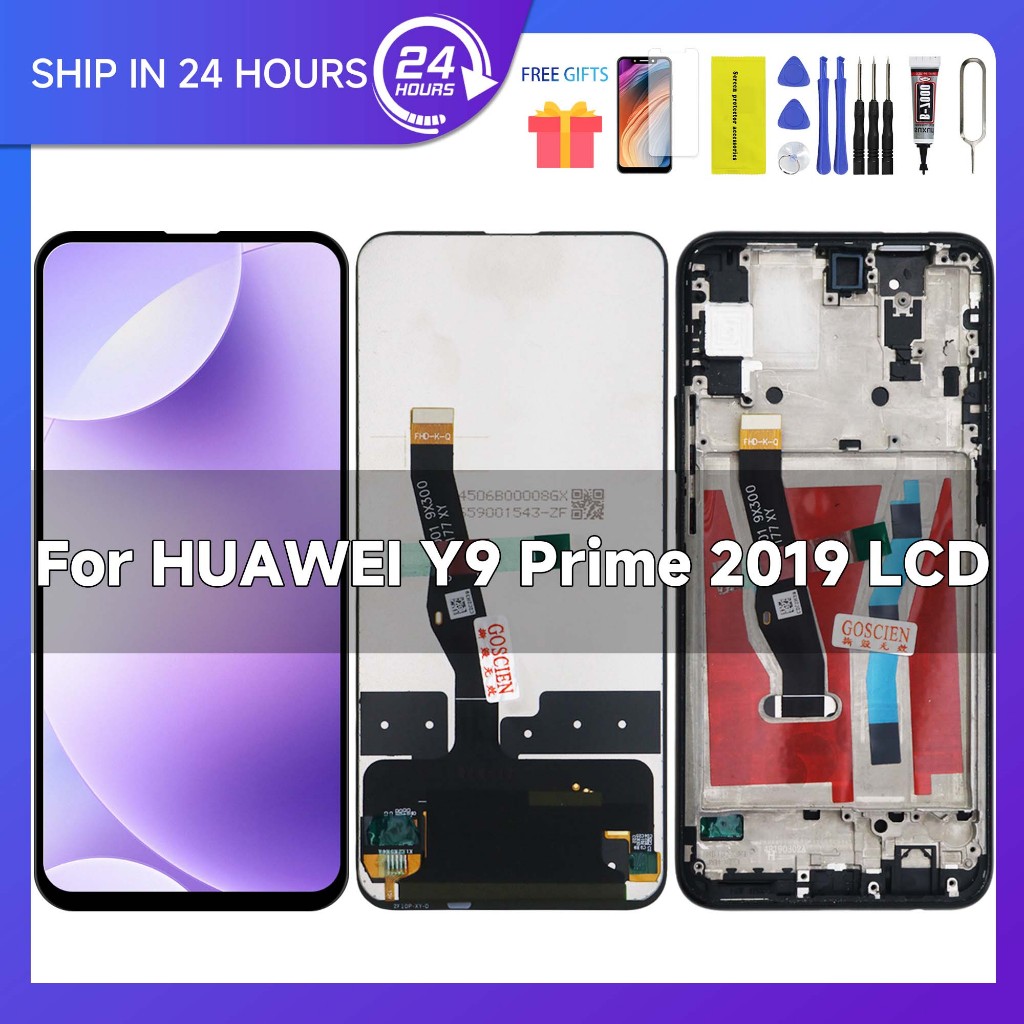 OLED LCD For Huawei Y9 Prime 2019 / P Smart Z STK-LX1 LCD With Frame ...