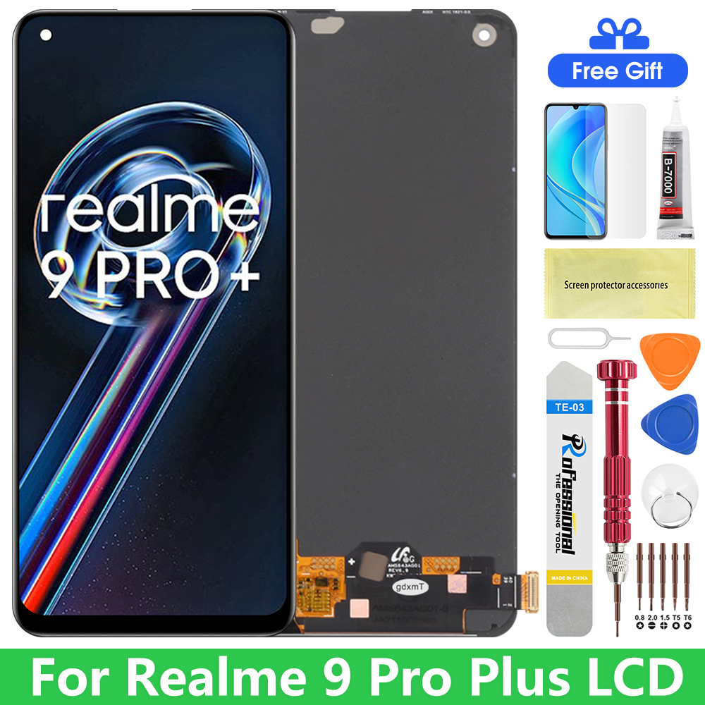 For Realme 9 Pro Plus LCD Display Touch Screen Realme 9 Pro+ RMX3392 ...