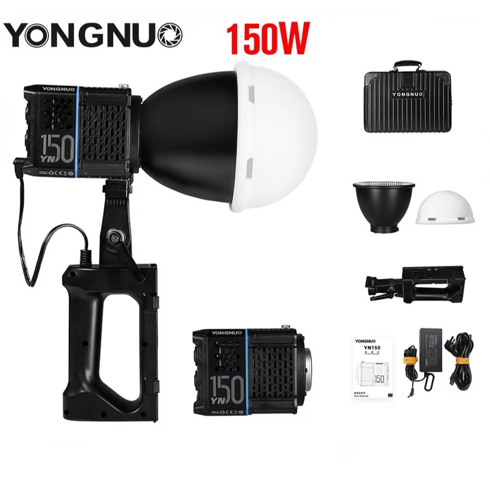 YONGNUO YN150 YN150S 150W Photography Cob Video Light 5600K/2500K-6500K APP Control For Video ...