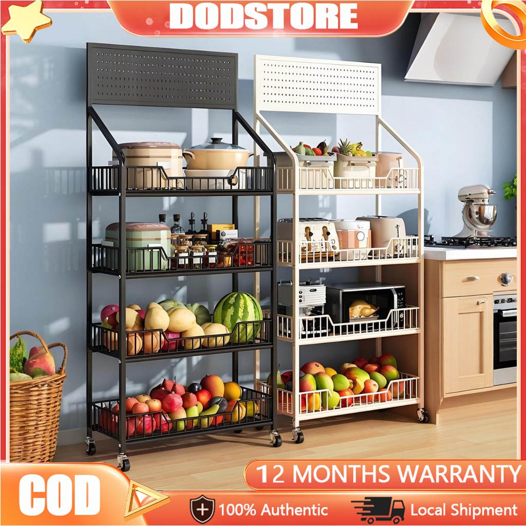 Supermarket Shelves Kitchen Organizer Storage rack With wheels For ...