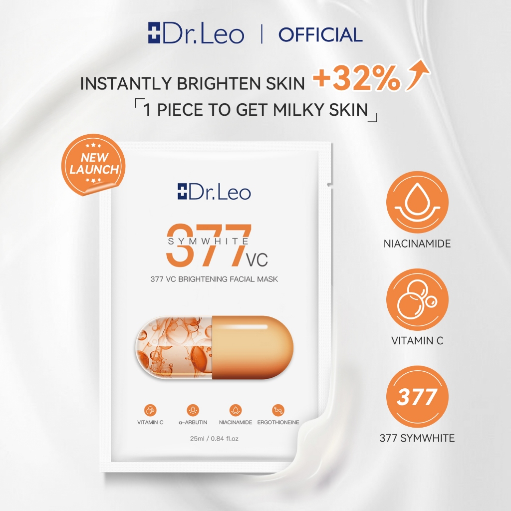 [Buy 1 Take 1]Dr.Leo 377+VC Brightening Facial Mask Whitening ...