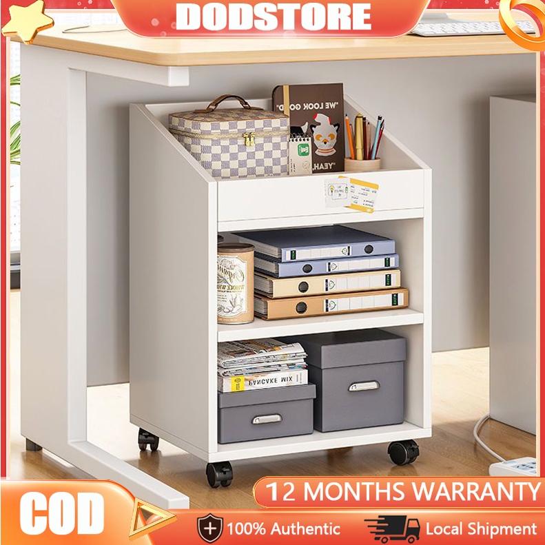 Under Desk Rack Shelf With Wheels Organizer Movable Storage Cabinet ...