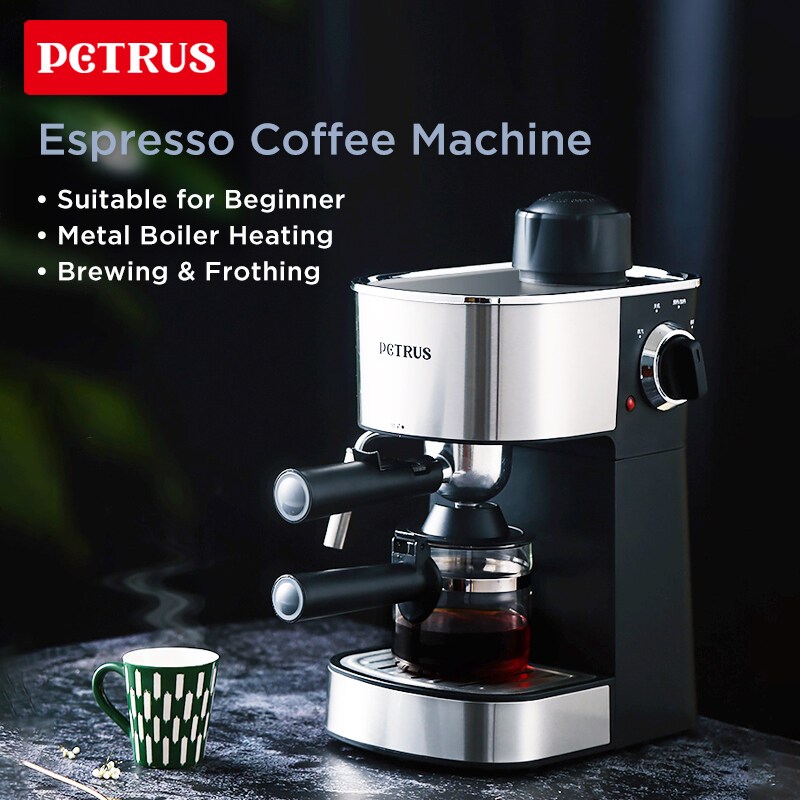 Petrus Coffee Machine 51mm Espresso Coffee Maker With Fancy Milk System ...