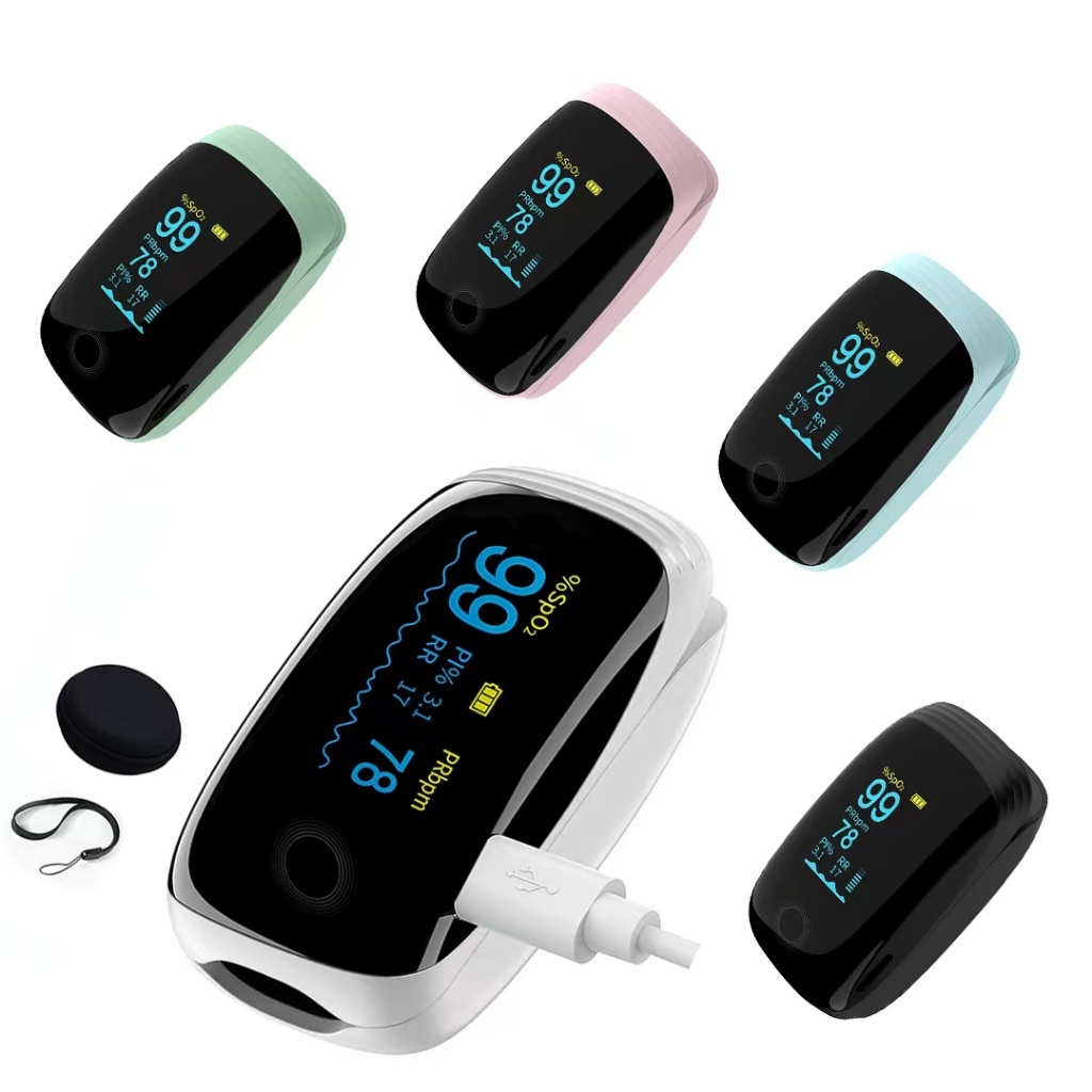 Rechargeable Pulse Oximeter Fingertip Oxygen Monitor Fingertip with ...