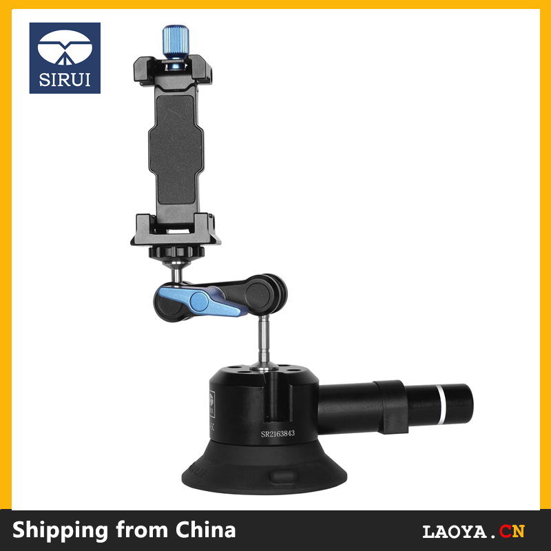 Sirui MA-SC Suction Cup Mount for Camera and Phone, Air Pump Vacuum ...