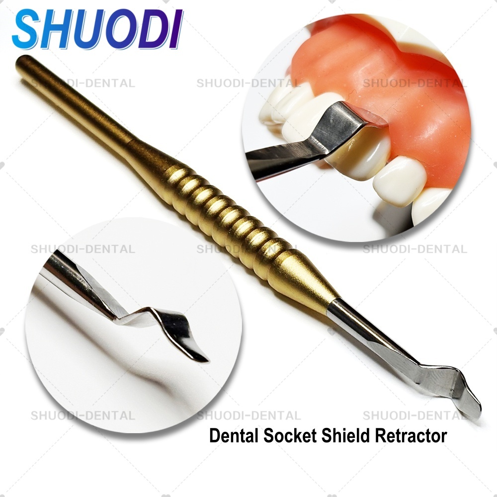 Dental Stainless Steel Socket Shield Retractor Dental Implant Gingival ...