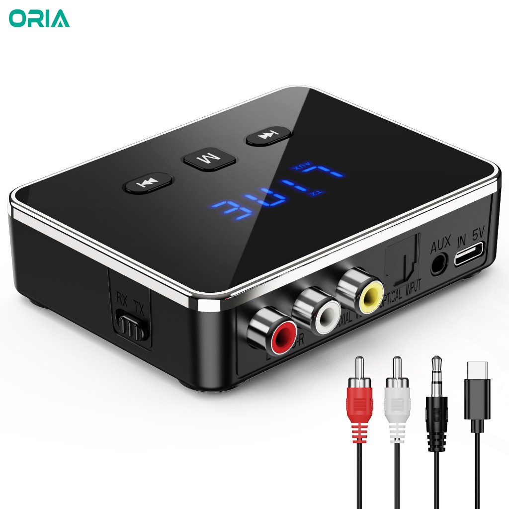 ORIA Bluetooth 5.4 Transmitter Receiver Plug and Play Wireless ...