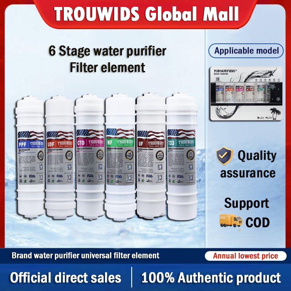 Original Six Stages Water Purifier Advanced Imported Filter Element Set ...