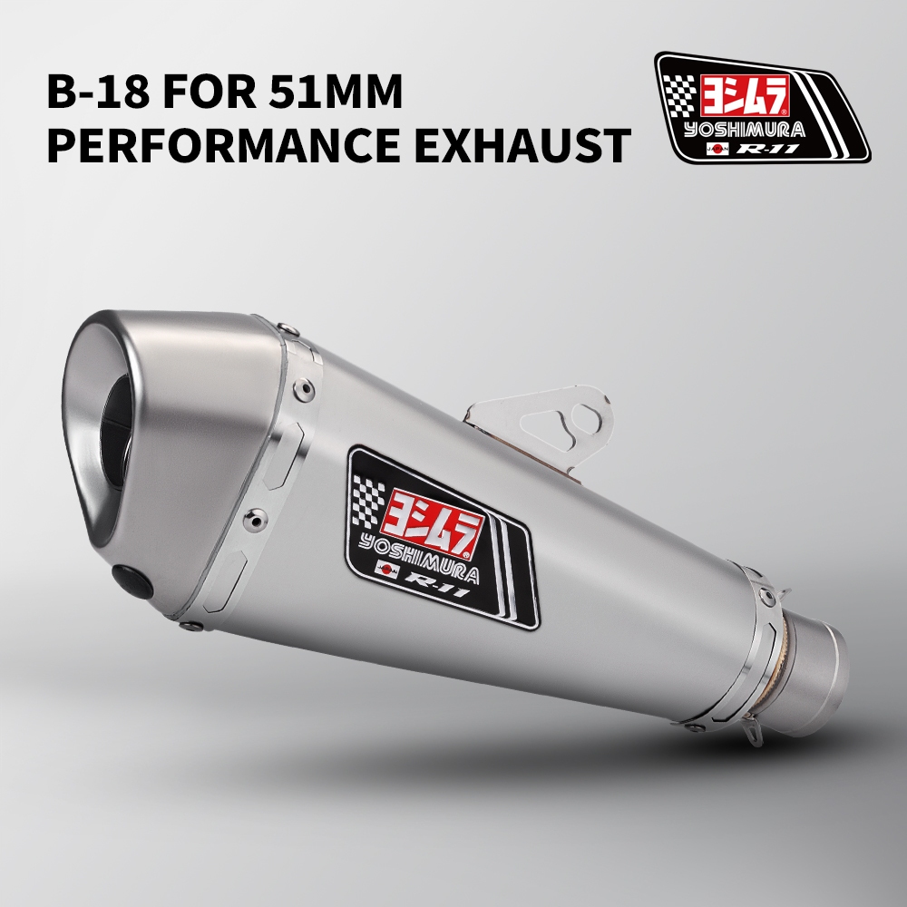 51mm Universal Motorcycle Exhaust Muffler Stainless Steel Small Cone ...