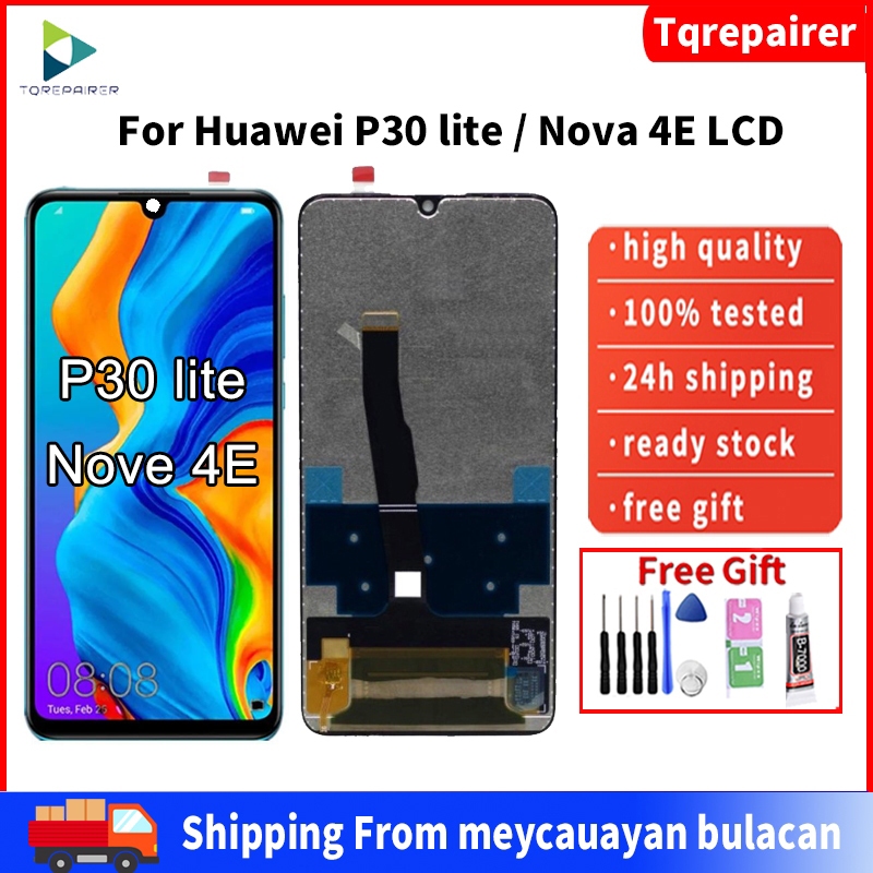 [Tqrepairer ]Original For Huawei P30 lite / Nova 4E LCD With Frame DIsplay Touch Screen ...