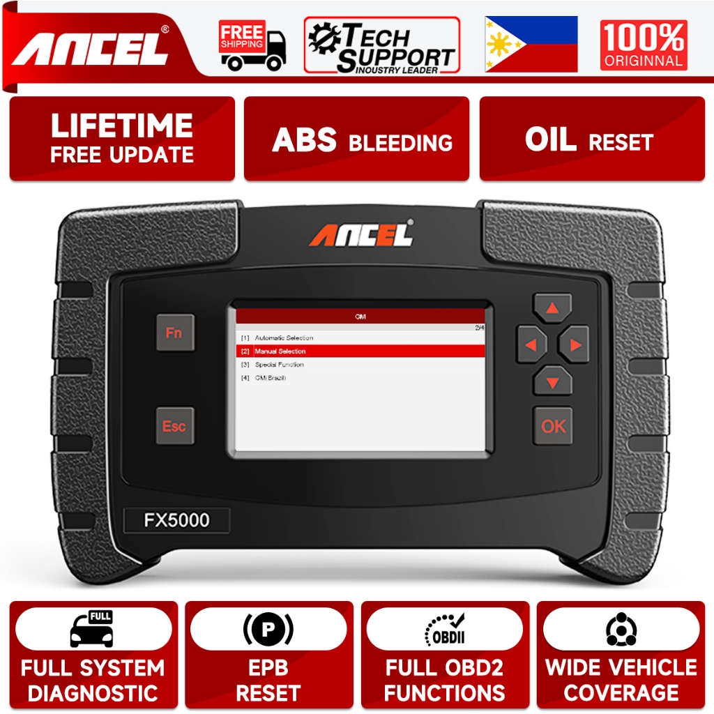 ANCEL FX5000 Automotive Full System OBD2 Scanner ABS EPB Reset ...