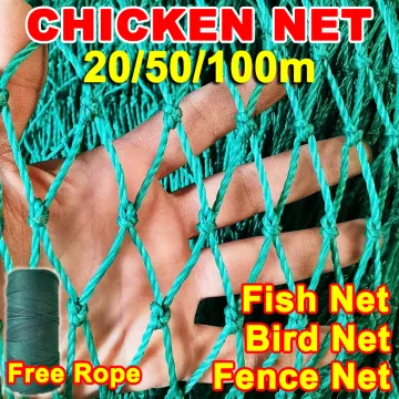 【10 Years Durable】100M Chicken Net Selling poultry syringes Nylon Rope ...