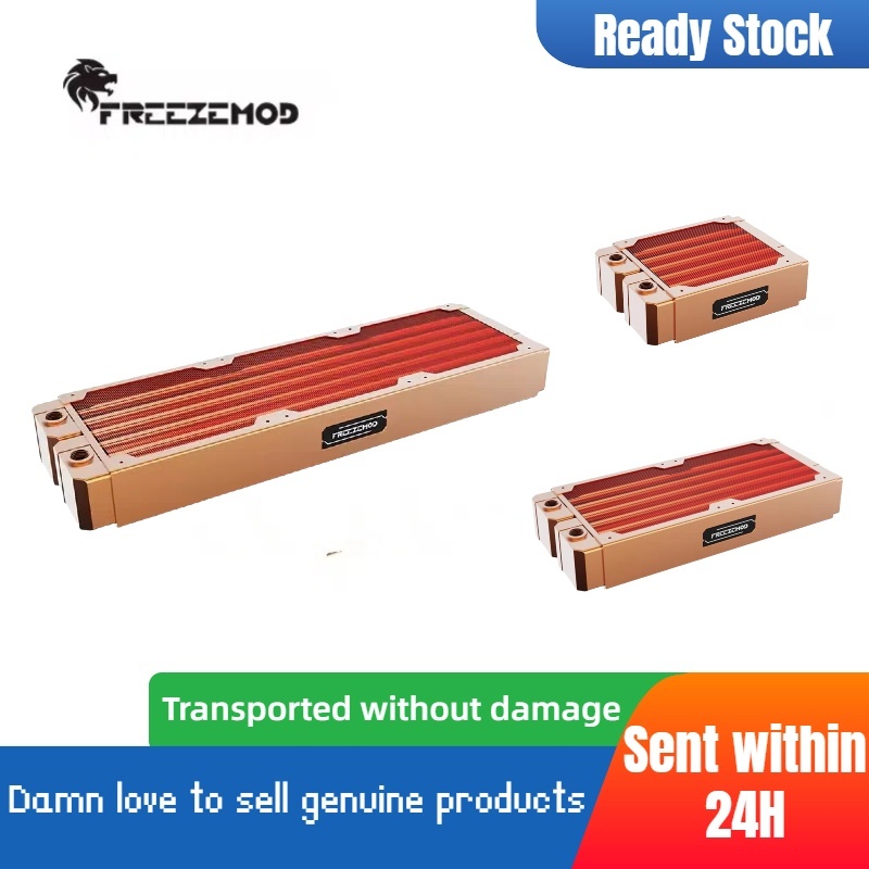 FREEZEMOD 120/240/360 45mm Thickness All Red Copper Water Cooling ...