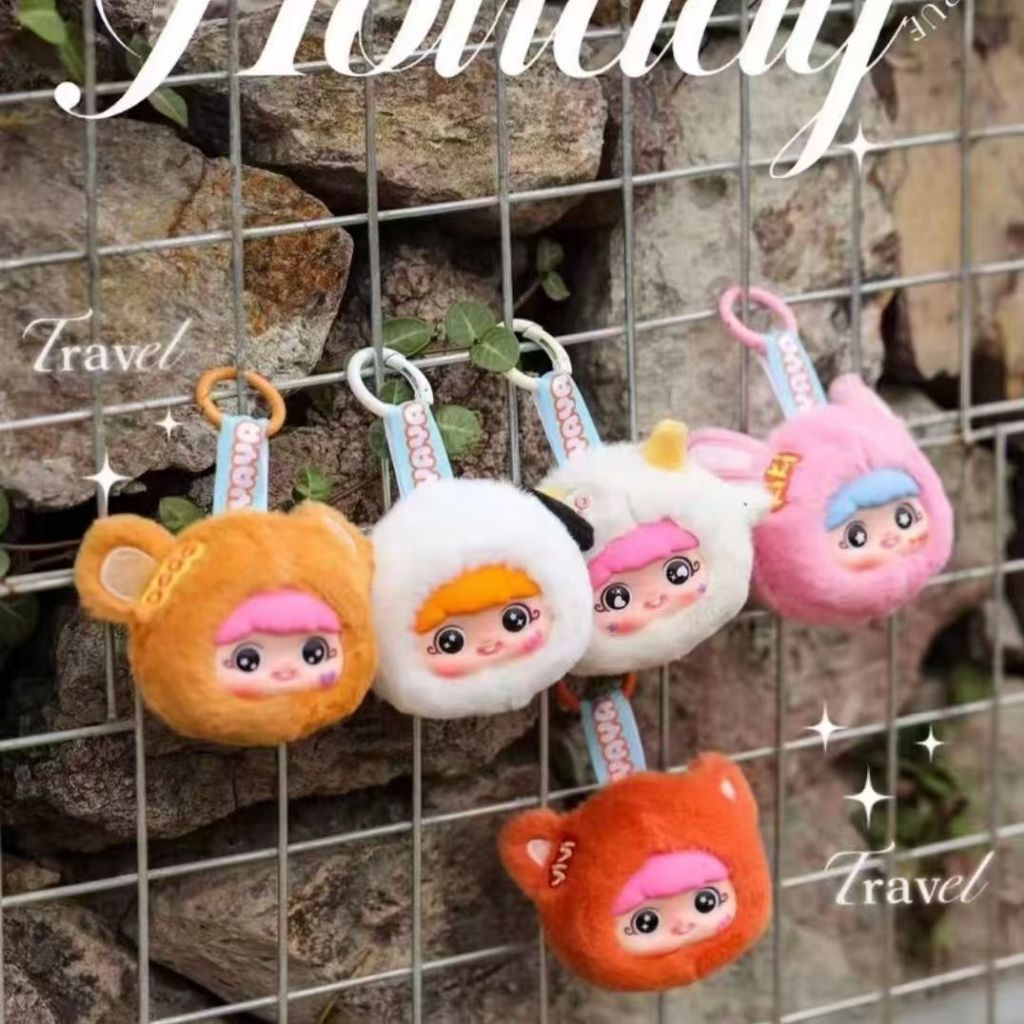 Baby Three Yaya Little Mischievous Bag Plush Pendant Blind Box ...